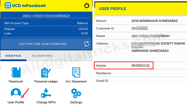 How To Know UCO Bank Registered Mobile Number - AllDigitalTricks How To Know UCO Bank Registered Mobile Number - AllDigitalTricks