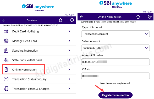 How To Add Nominee in SBI Account Online | SBI Online Nomination ... How To Add Nominee in SBI Account Online | SBI Online Nomination ...